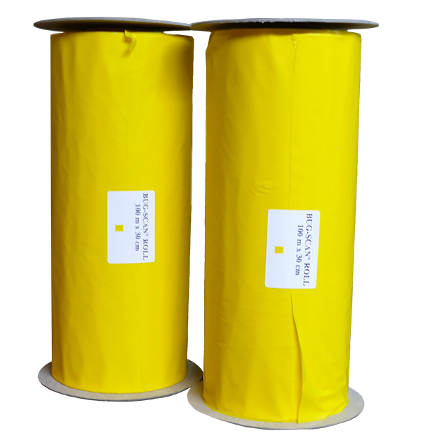 Gele lijmband │ Bug scan roll │30 cm x 100 m | Lekker naar